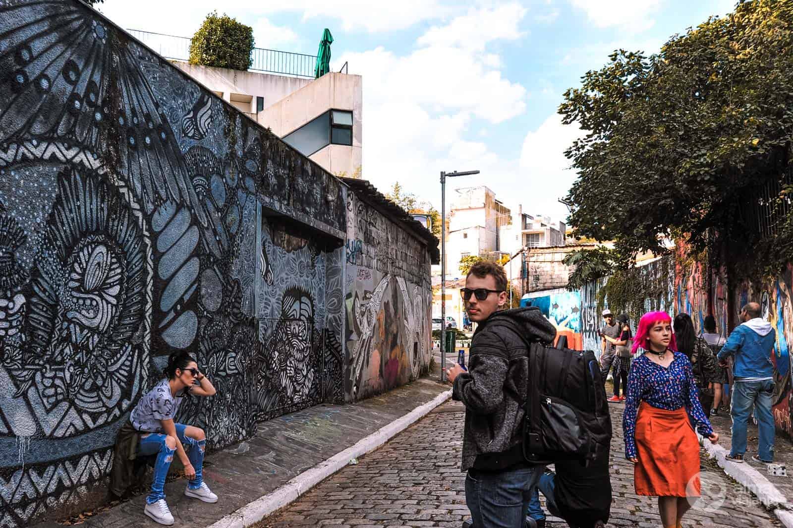 Beco do Batman, arte urbana na Vila Madalena (São Paulo)